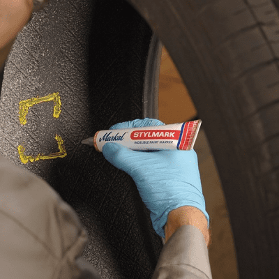 Marcador industrial punta metálica Amarillo Markal – Stylmark 96653 ...